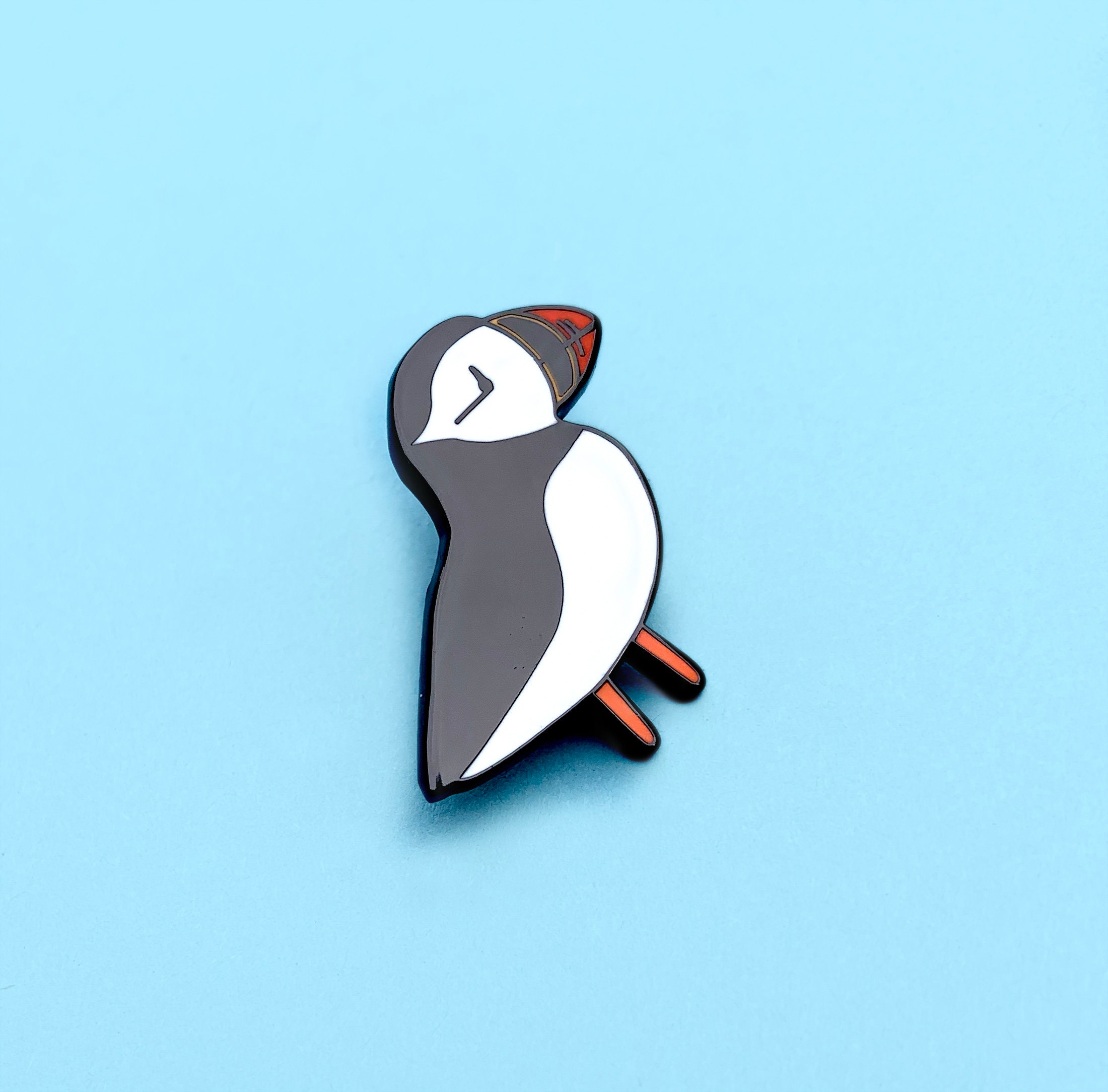 Puffin Hard Enamel Pin Sea Bird Animal Pin Badge Cute | Etsy