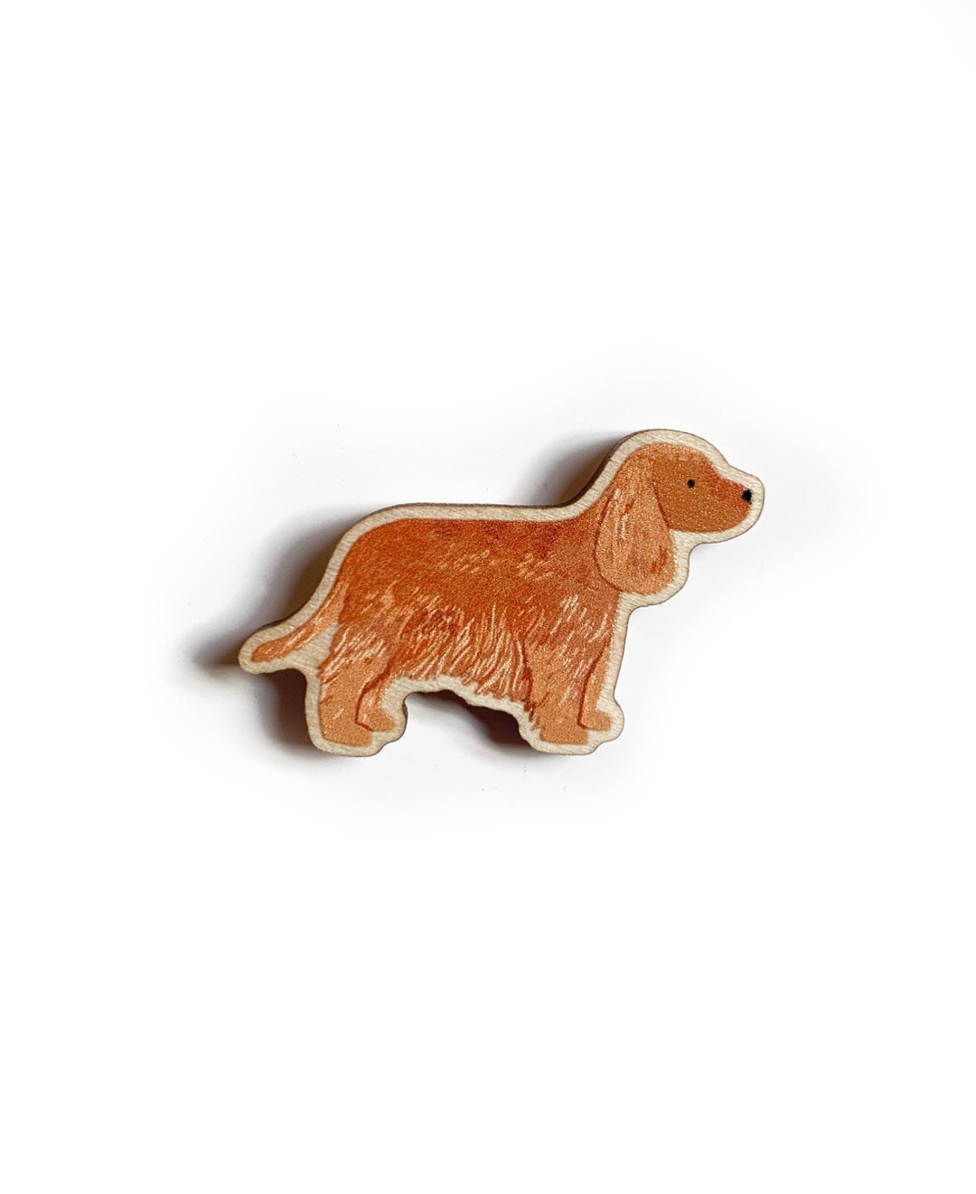 Cocker Spaniel Wooden Dog Pin - Responsibly Sourced Birch Plywood ...