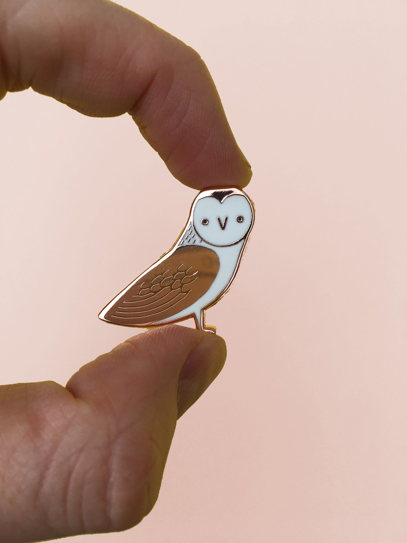 Barn Owl Enamel Pin Cute Animal Pin Pin Badge Hard Enamel - Etsy