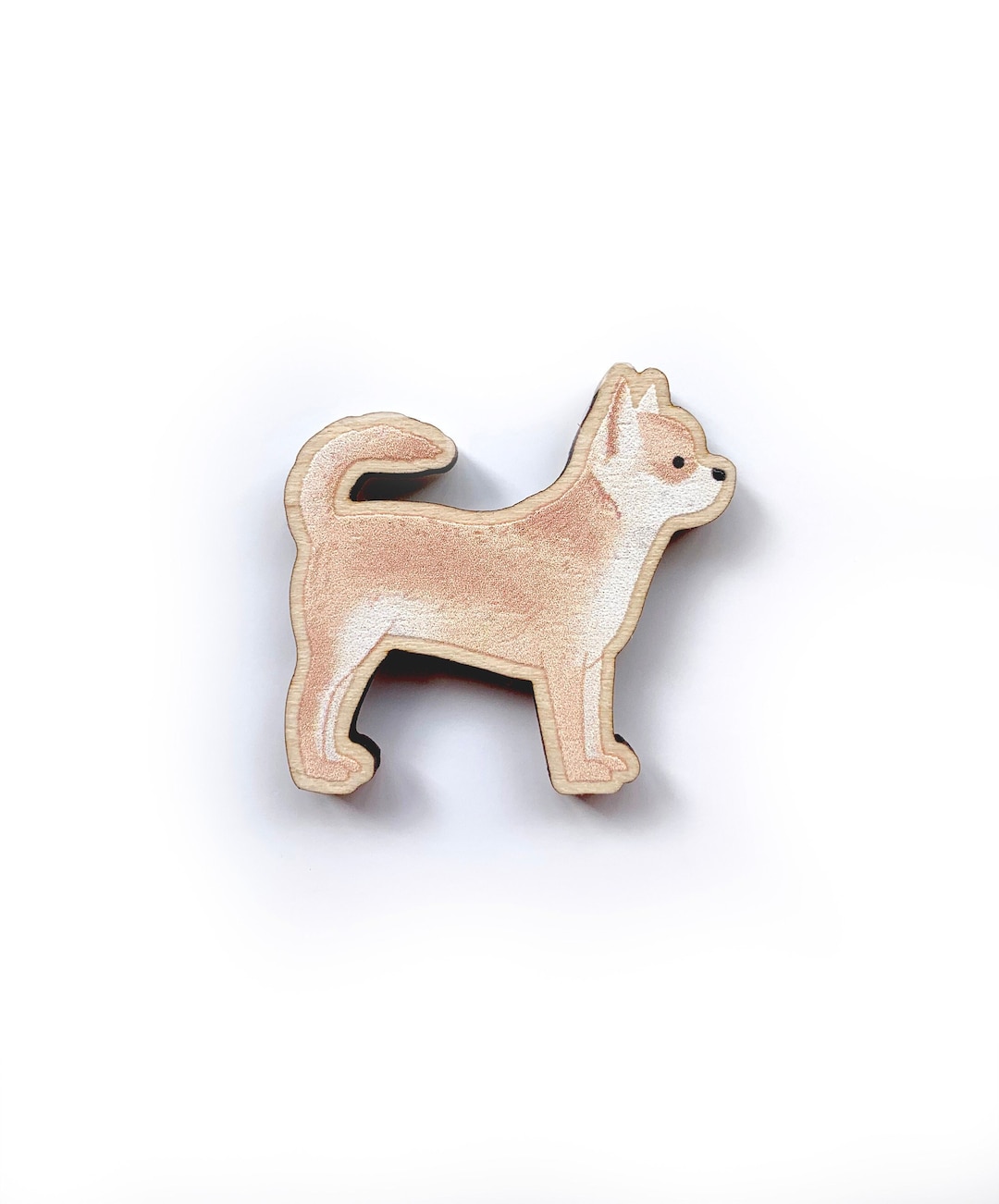 Chihuahua Wooden Dog Pin - Responsibly Sourced Birch Plywood - Animal ...