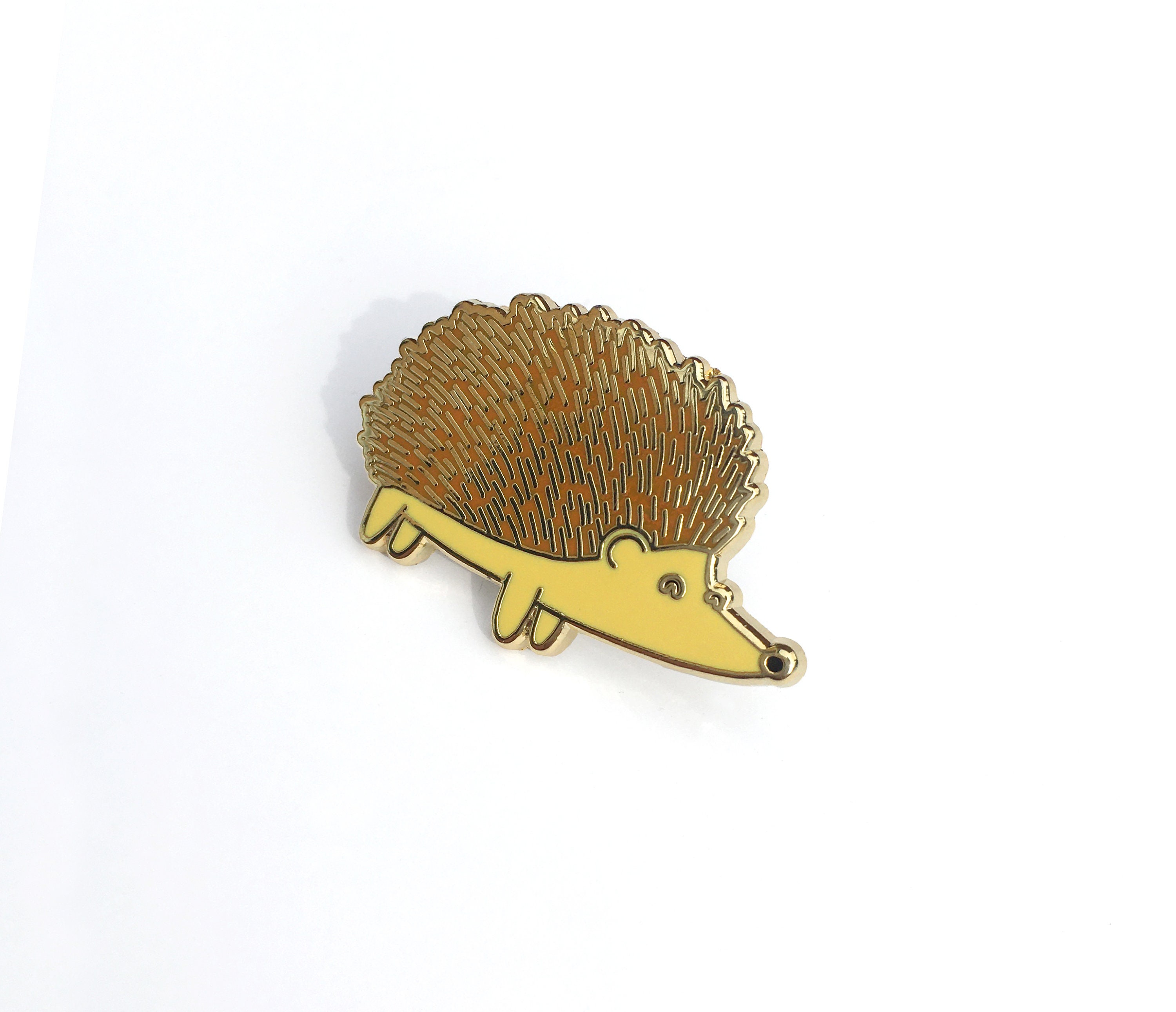 Hedgehog Enamel Pin Cute Animal Pin Pin Badge Hard Enamel | Etsy