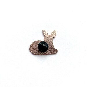 Fawn Hard Enamel Pin - Cute Animal Pin, Rose Gold Lapel Pin, Small Gift ...