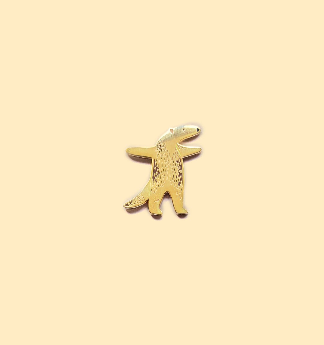 Tamandua Anteater Hard Enamel Pin - Cute Animal Pin, Gold Lapel Pin ...