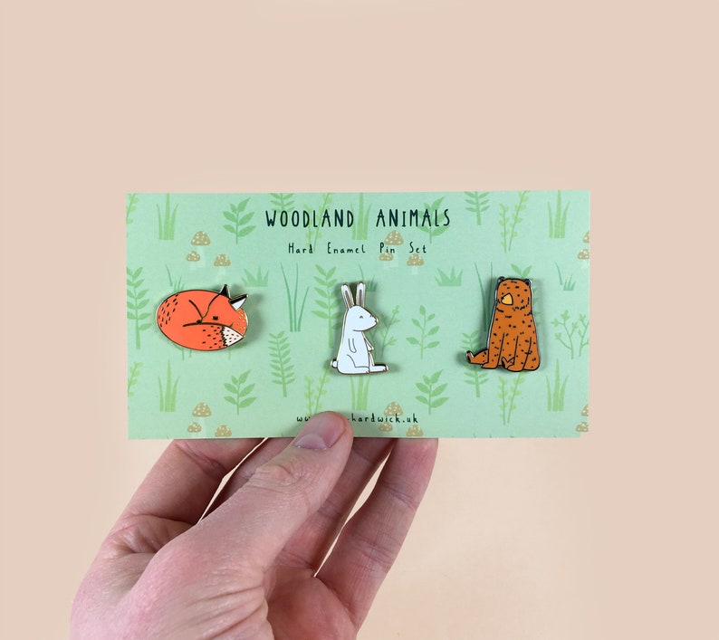 Woodland Animals Pin Set Mix and Match Cute Animal Pins Pin - Etsy UK