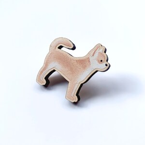 Chihuahua Wooden Dog Pin - Responsibly Sourced Birch Plywood - Animal ...