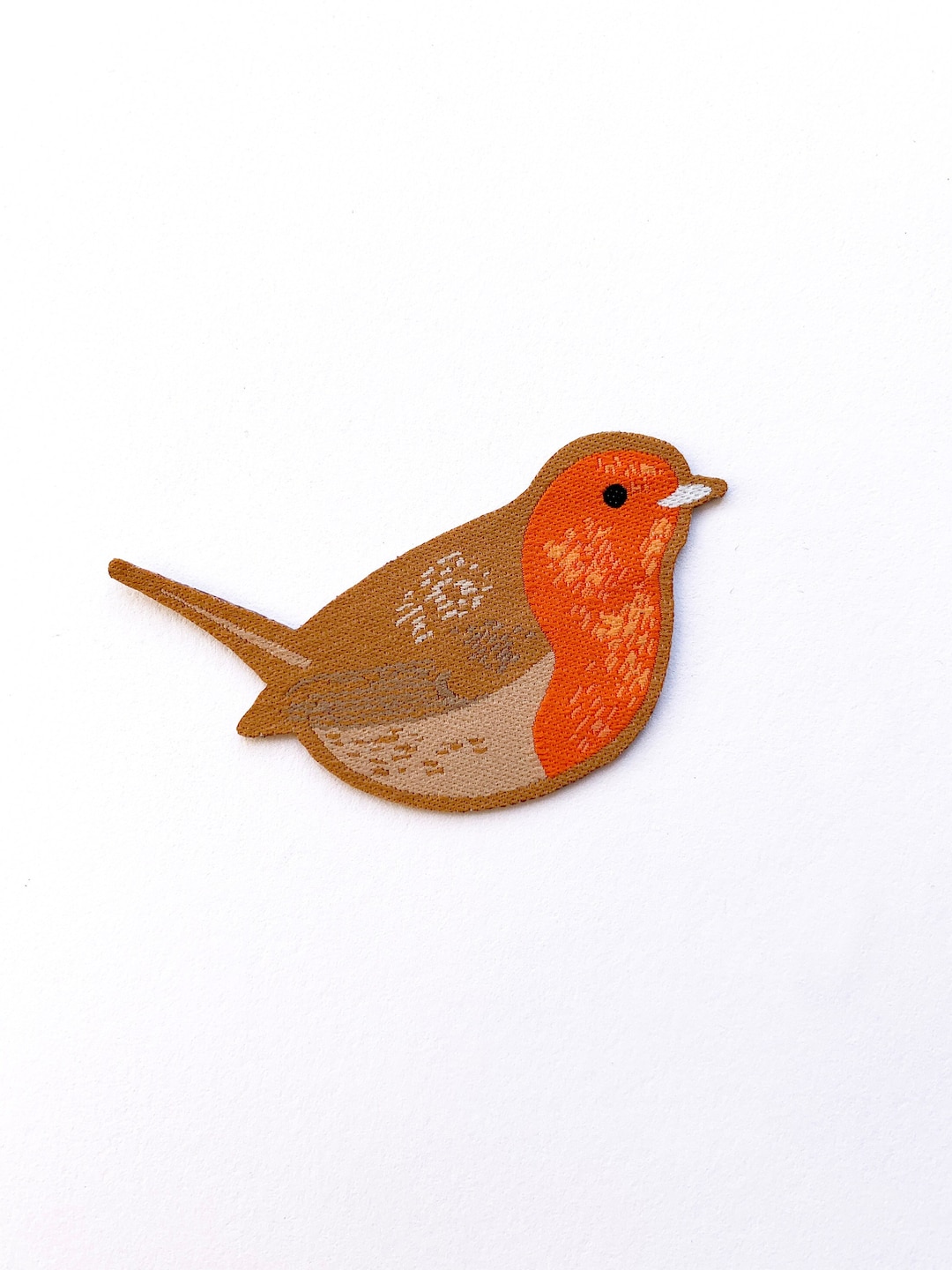 Robin Patch - Woven Iron-on Patch, Small Cute Gift for Bird Lovers ...