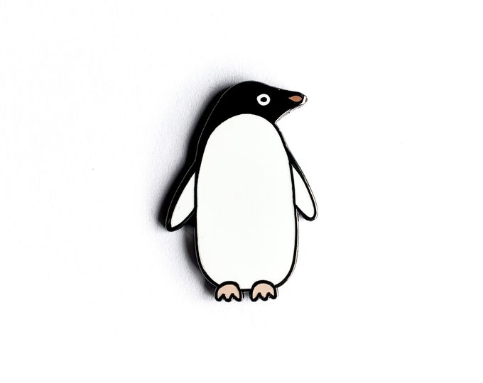 Penguin Pin Enamel Pin Badge - Etsy