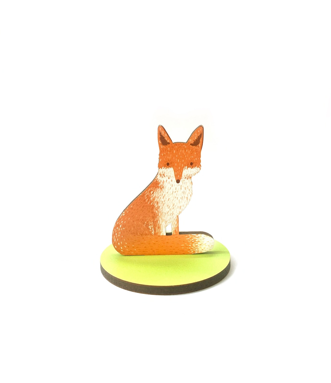 Fox Desk Buddy - Responsibly Sourced Wood, Desk Companion, Woodland ...