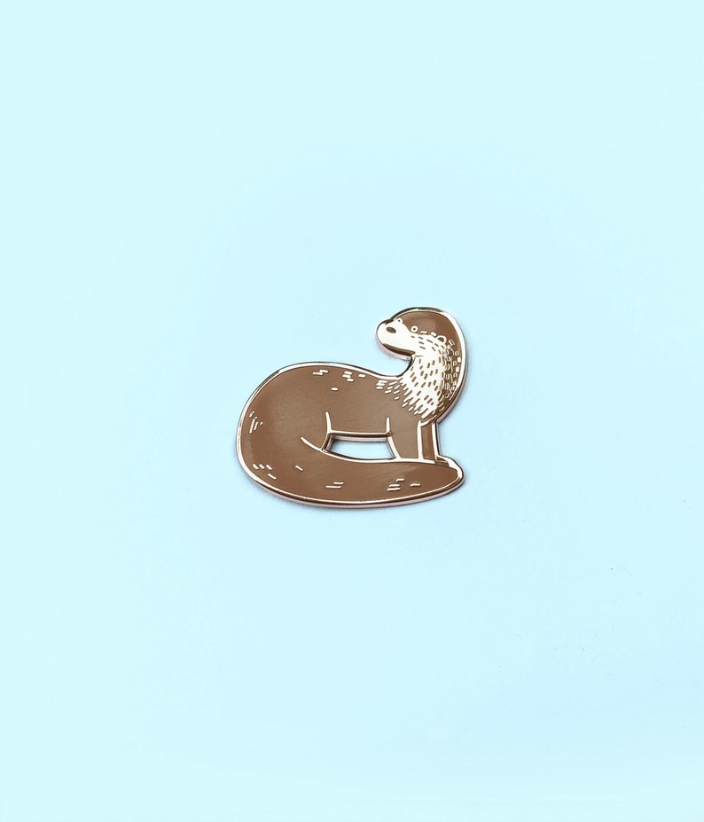 River Otter Enamel Pin Badge - Etsy UK
