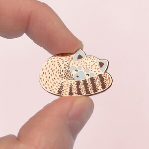 Red Panda Enamel Pin - Cute Animal Pin, Pin Badge, Hard Enamel Pin ...