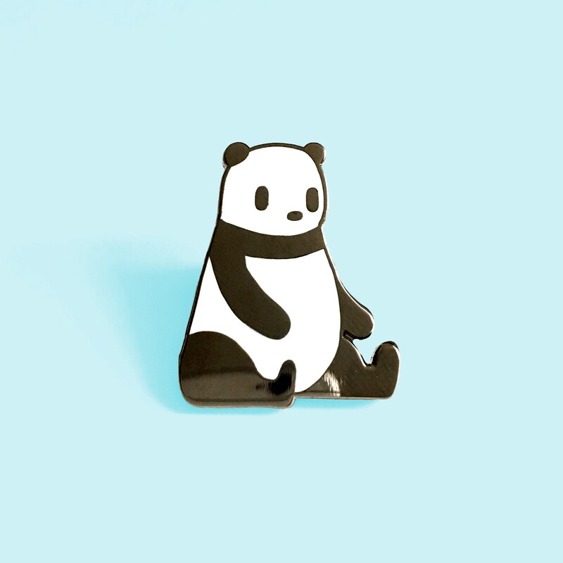 Panda Enamel Pin - Etsy