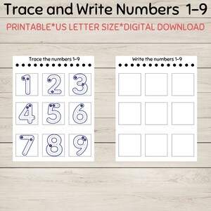 Printable Preschool Worksheets Workbook, 50 Pages, Instant Download ...