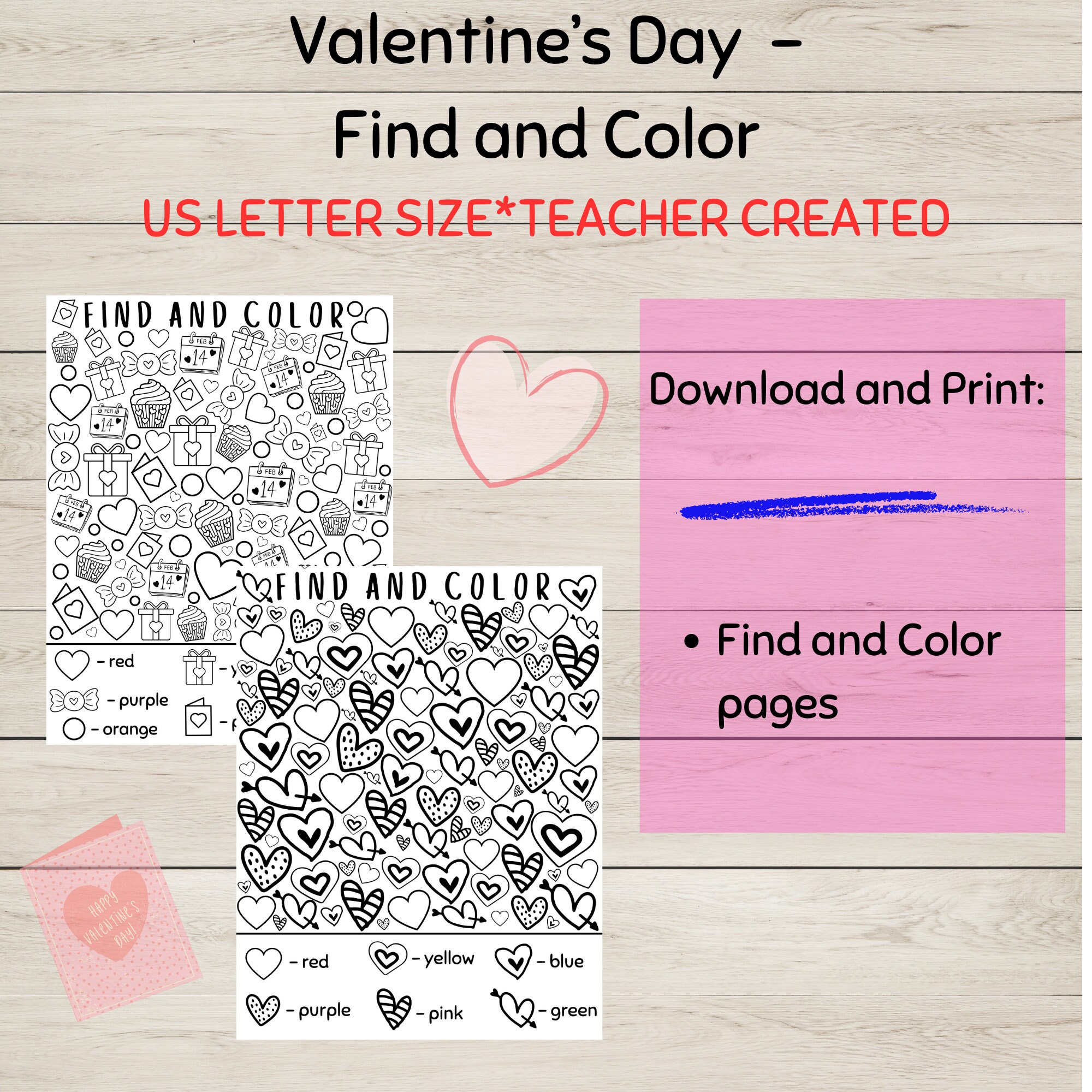 Printable Valentine's Themed Word Puzzles & Games Bundle, 51 Pages ...