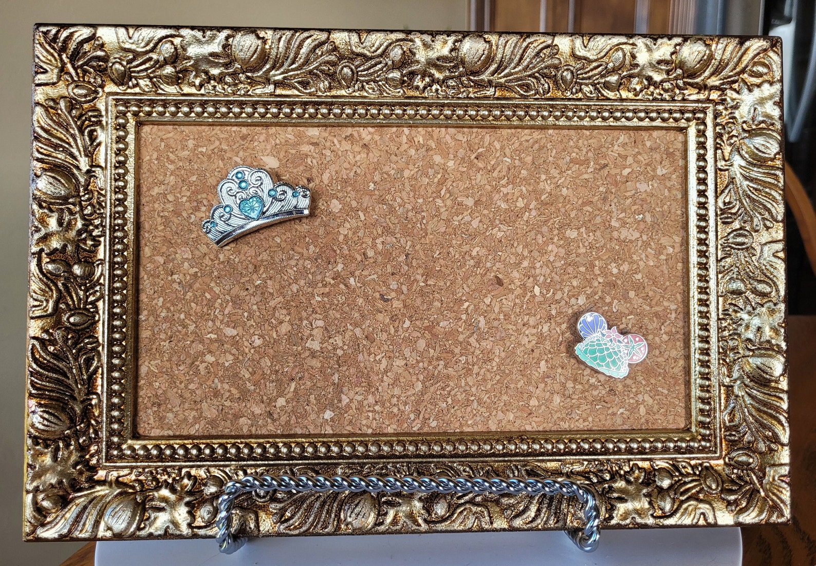 Gold Pin Trading Pinboard Corkboard Frame Display - Etsy