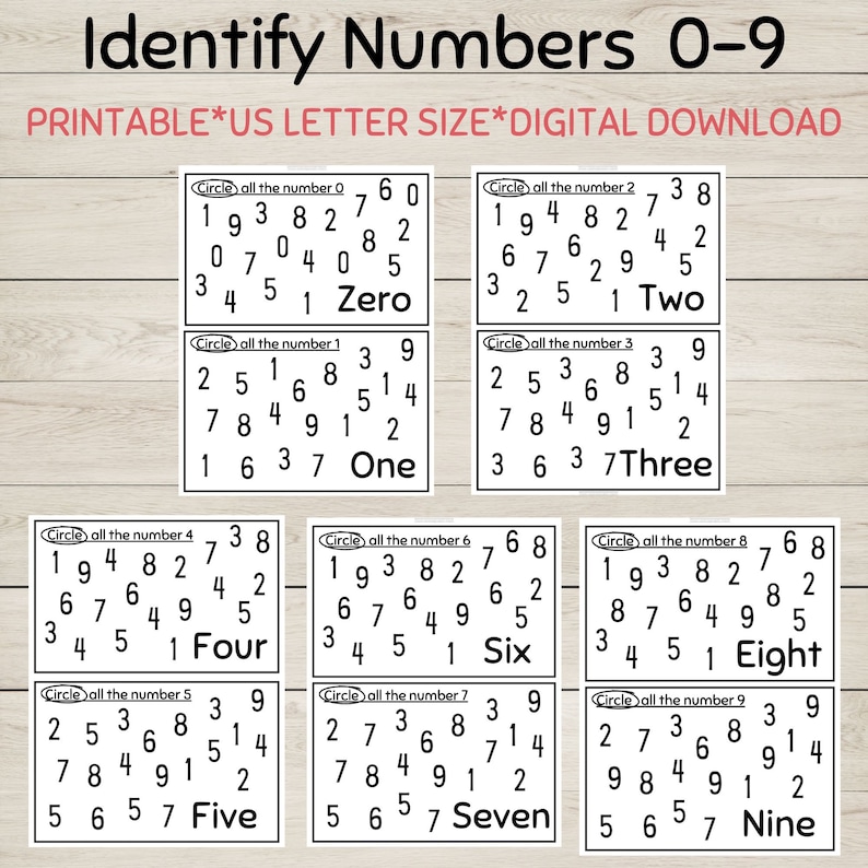 Printable Preschool Worksheets Workbook, 50 Pages, Instant Download ...
