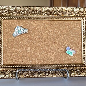 Gold Pin Trading Pinboard Corkboard Frame Display - Etsy