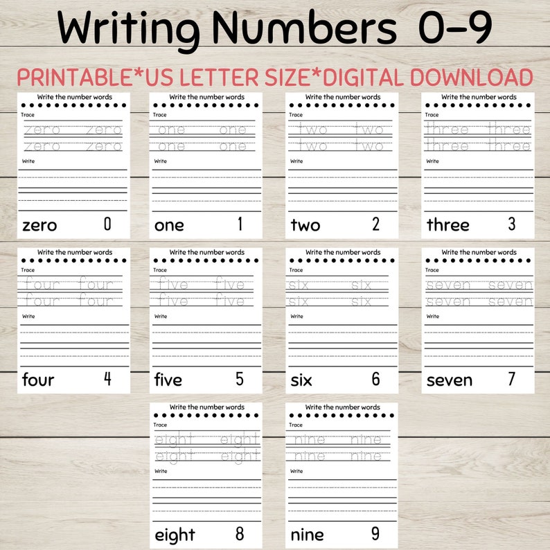 Printable Preschool Worksheets Workbook, 50 Pages, Instant Download ...