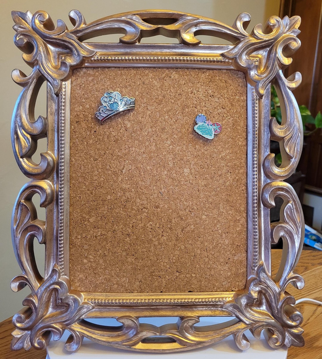 Elegant Gold Ornate Pin Trading Pinboard Corkboard Frame Display - Etsy