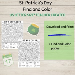Printable St. Patrick's Themed Word Puzzles & Games Bundle, 56 Pages ...