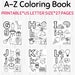 Printable Alphabet Coloring Book A-Z Worksheets Workbook 27 - Etsy