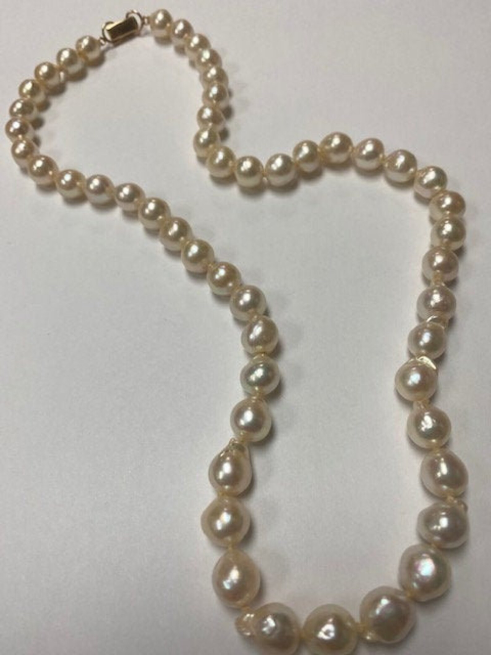 Ming's Pearl Necklace 14 Karat Gold Baroque Pearls 22 - Etsy UK