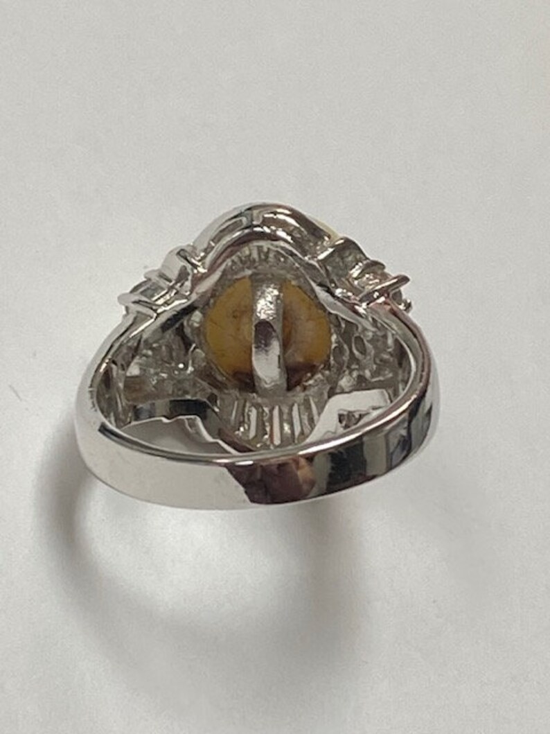 Fancy Pearl Dinner Ring Sterling Silver - Etsy