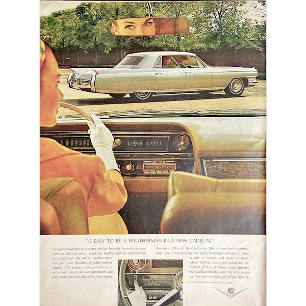 Cadillac Vintage Ads - Etsy