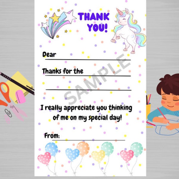 Craft Thank You Card - Etsy