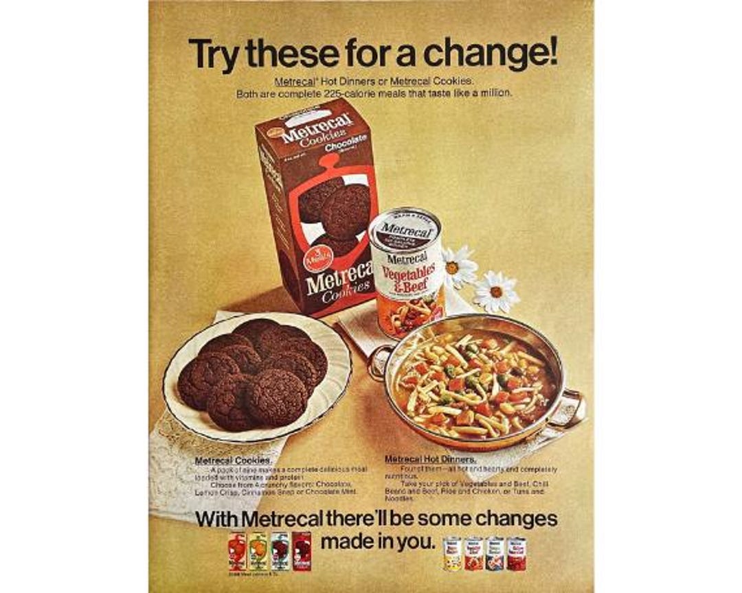 Metrecal Diet Food Vintage Print Ad 1968 Original Magazine Advertising ...