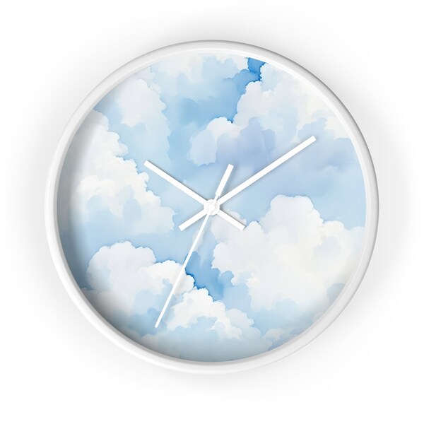 Sky Print Wall Clock - Etsy