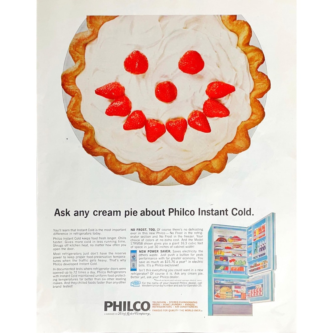 Philco Refrigerator 1965 Vintage Print Ad Retro Appliances Memorabilia ...