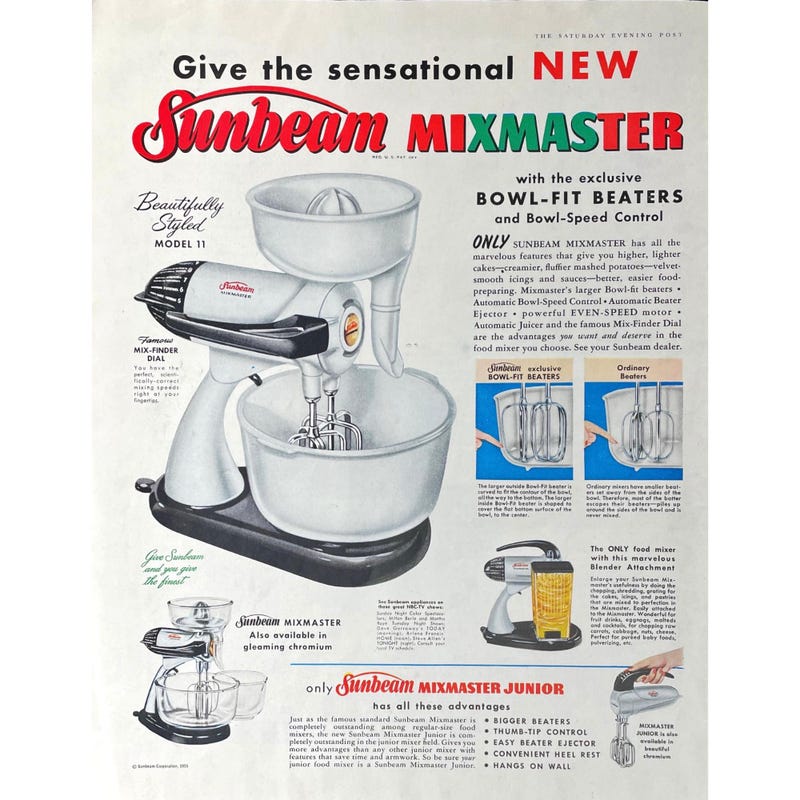 Sunbeam Mixmaster - Etsy