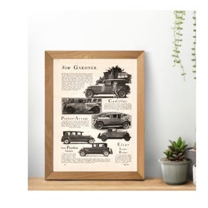 1926 Antique Cars Magazine Print Ad Cadillac Pierce Arrow Gardner ...