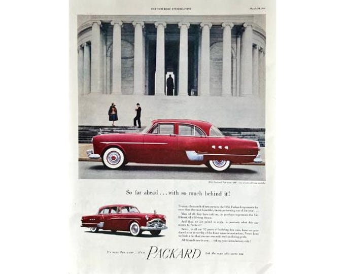 Packard Vintage Print Ad 1951 Original Magazine Advertisement 1950's ...