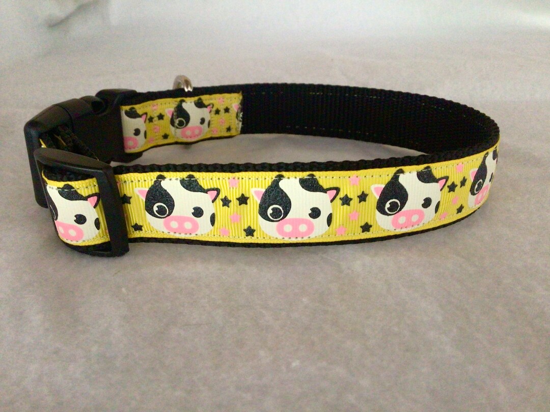 Cow Dog Collar - Etsy