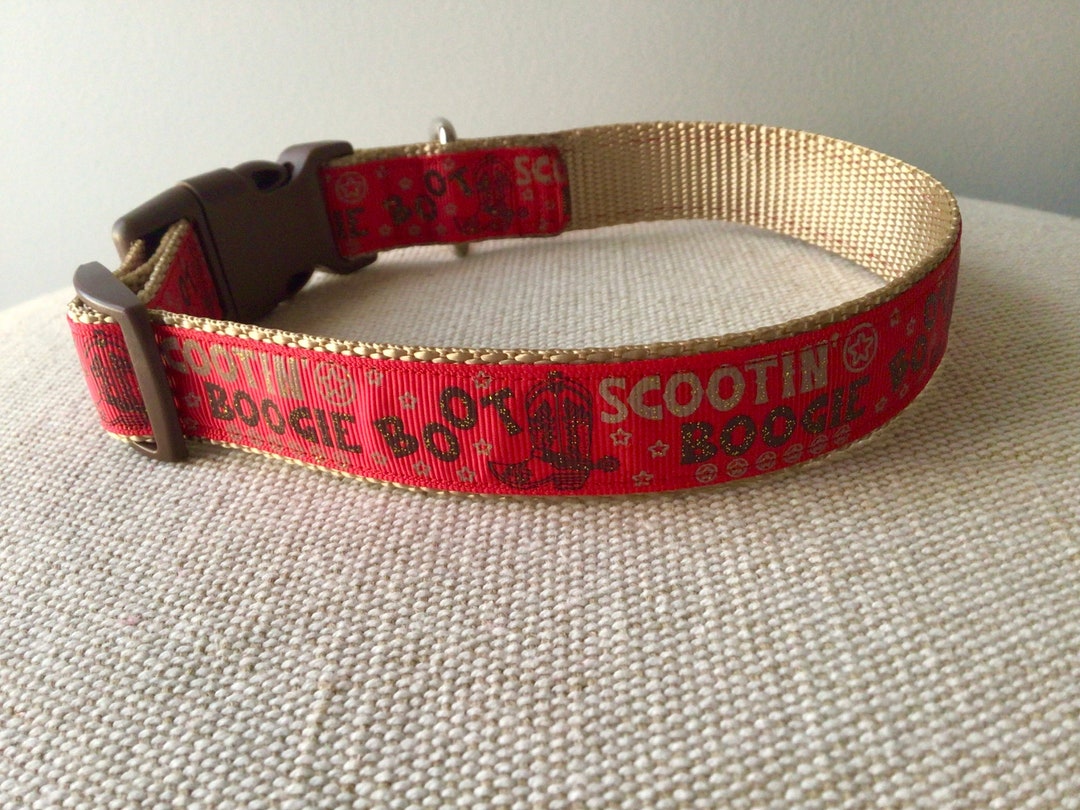 Boot Scootin Boogie Dog Collar - Etsy