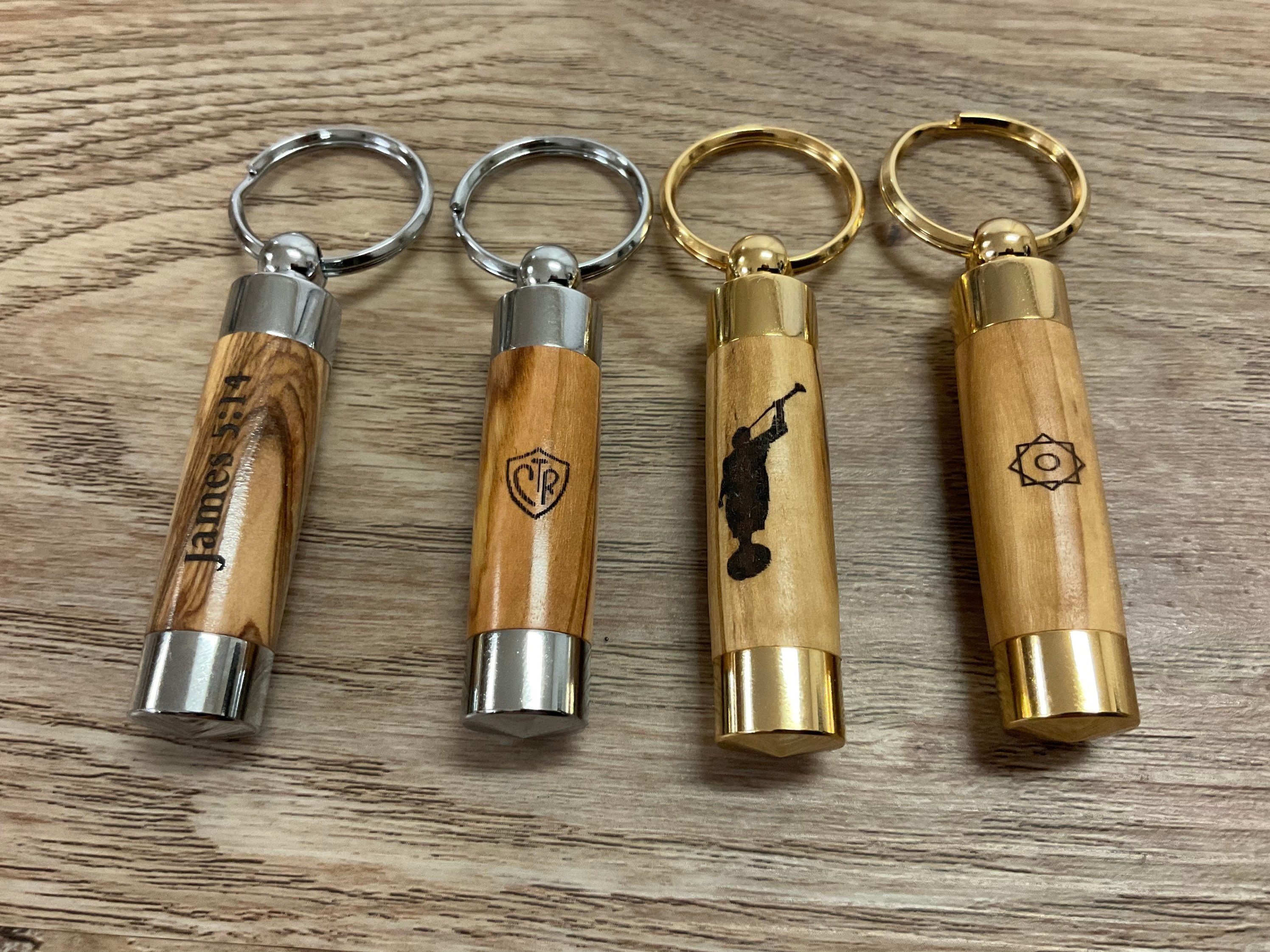 LDS Oil Vial Olive Wood From the Holy Land W/ Free Engraving for ...