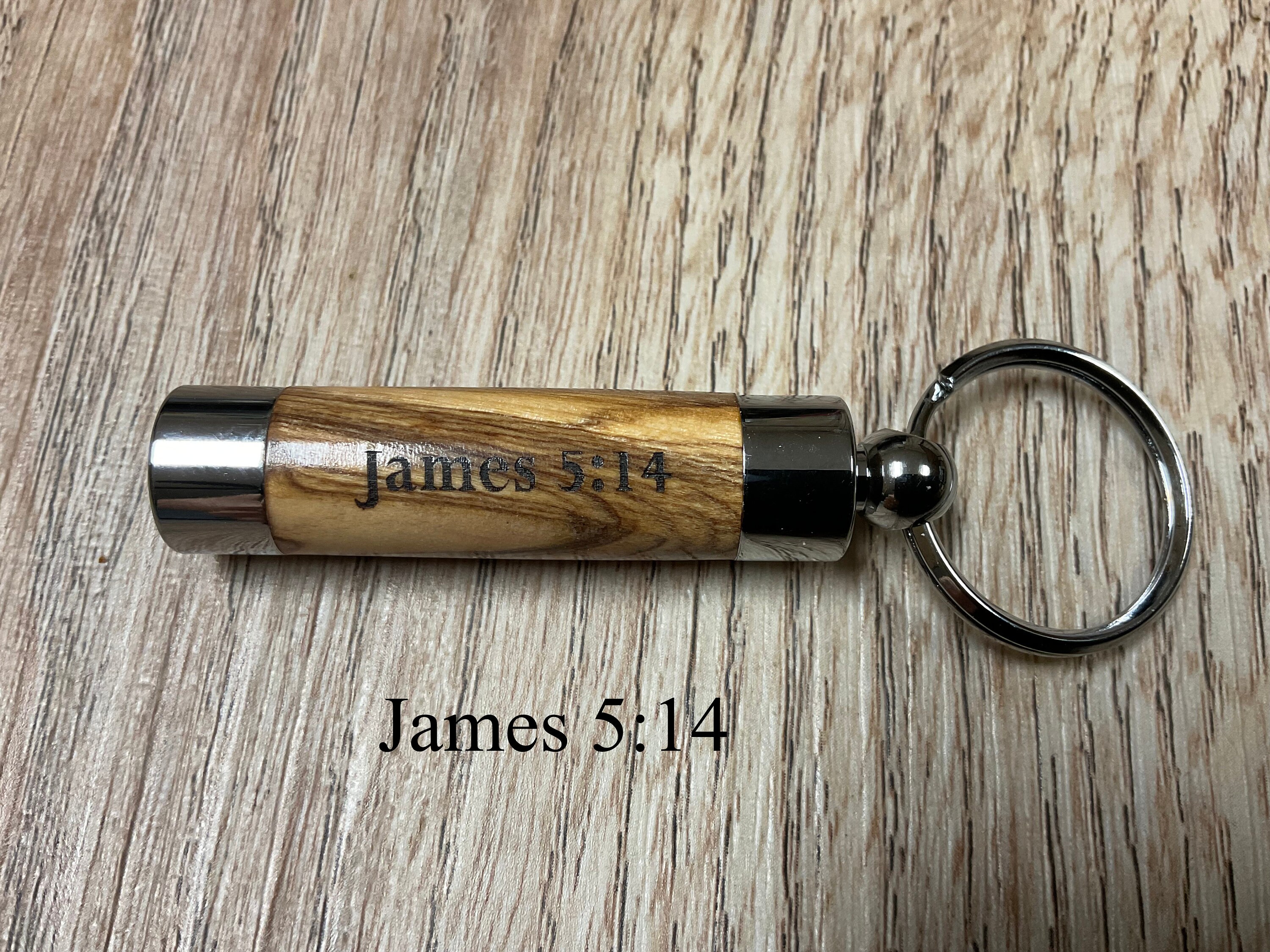 LDS Oil Vial Olive Wood From the Holy Land W/ Free Engraving for ...
