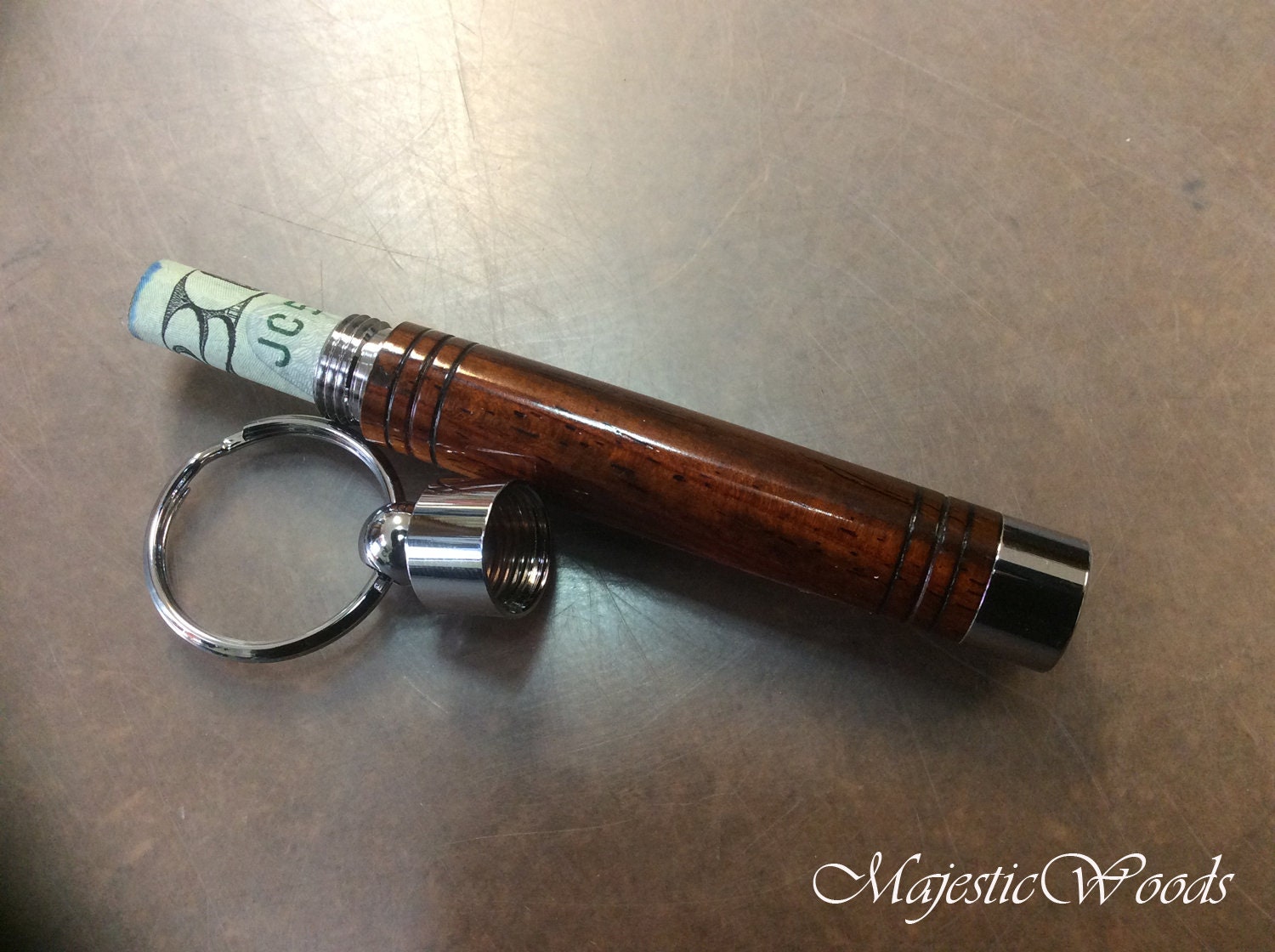 Toothpick Holder Key Ring Keychain Cocbolo Buckeye Burl - Etsy