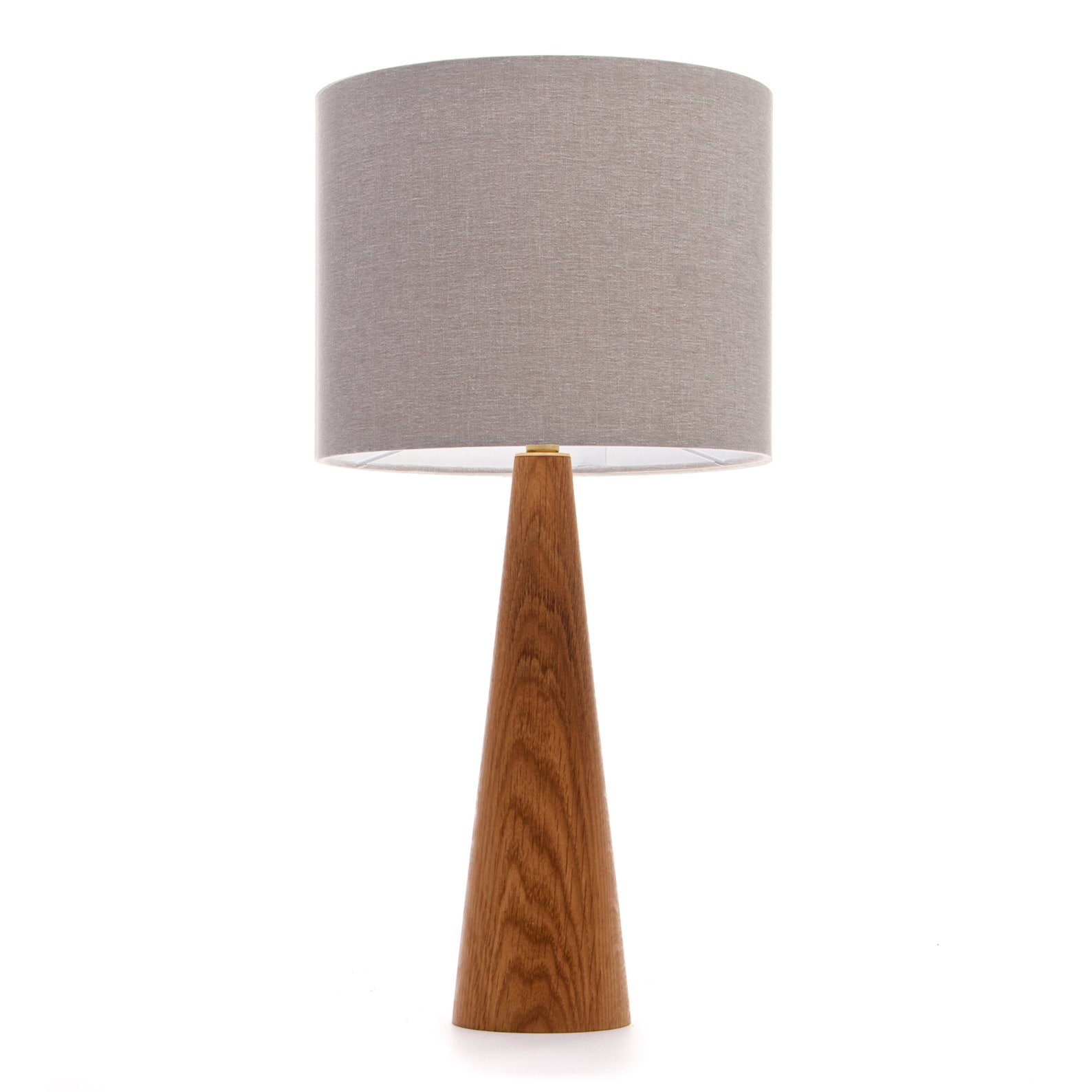 Oak Bedside Table Lamp Cone Shape - Etsy Canada
