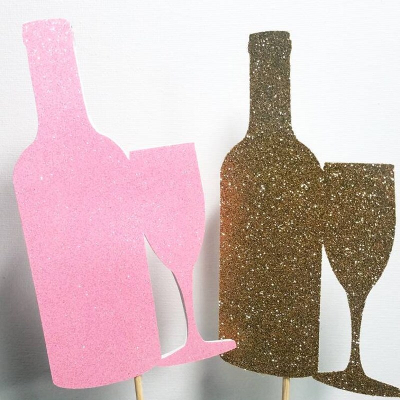 Wine Cake Topper - Etsy