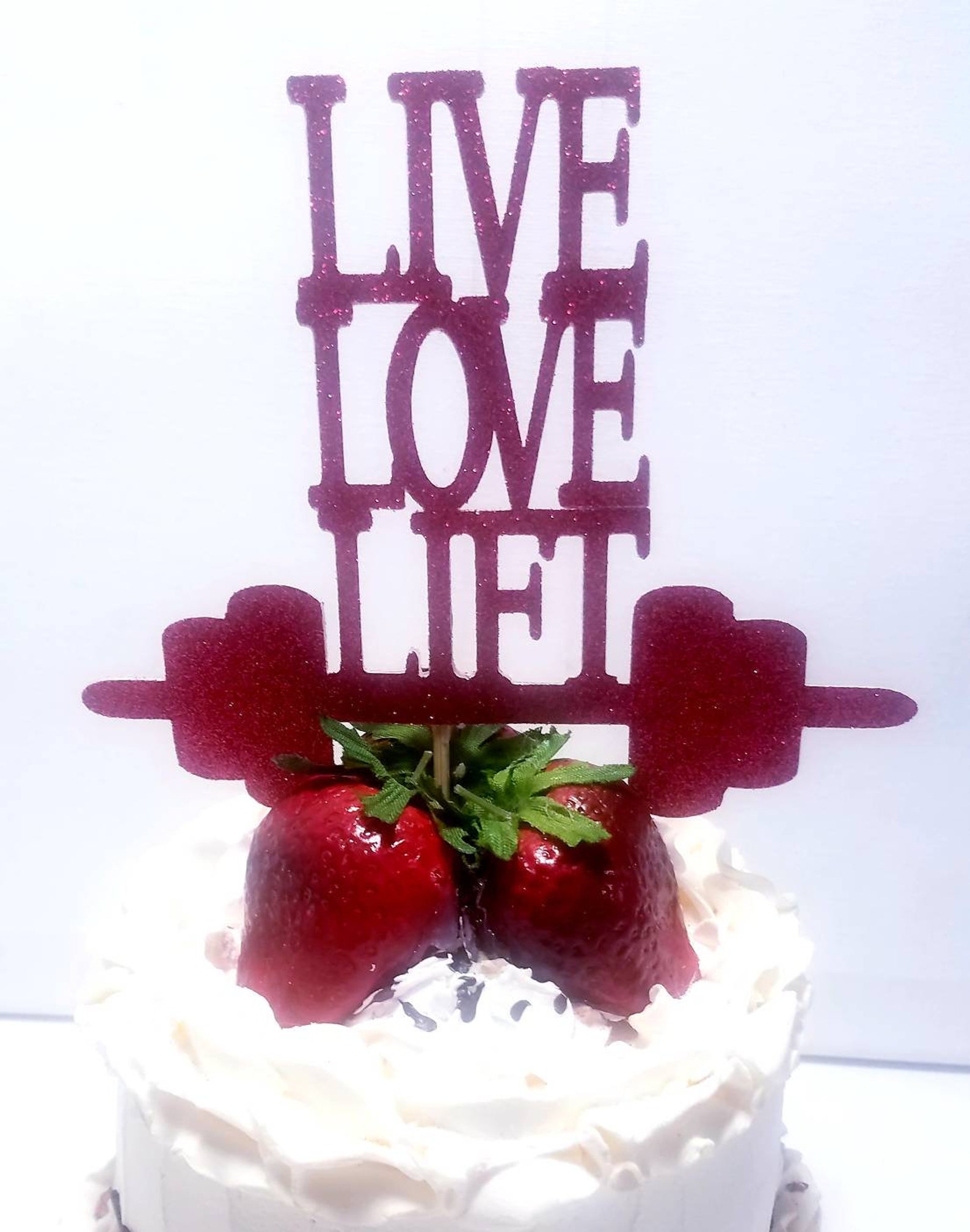 DOUBLE SIDED Live Love Lift Workout Gym Weightlifting Barbell - Etsy