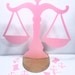 Pink Gold Scales of Justice Legal Centerpiece Law School - Etsy