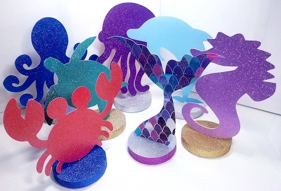 Under the Sea Set of 9 Centerpieces 12.5 Birthday Party | Etsy