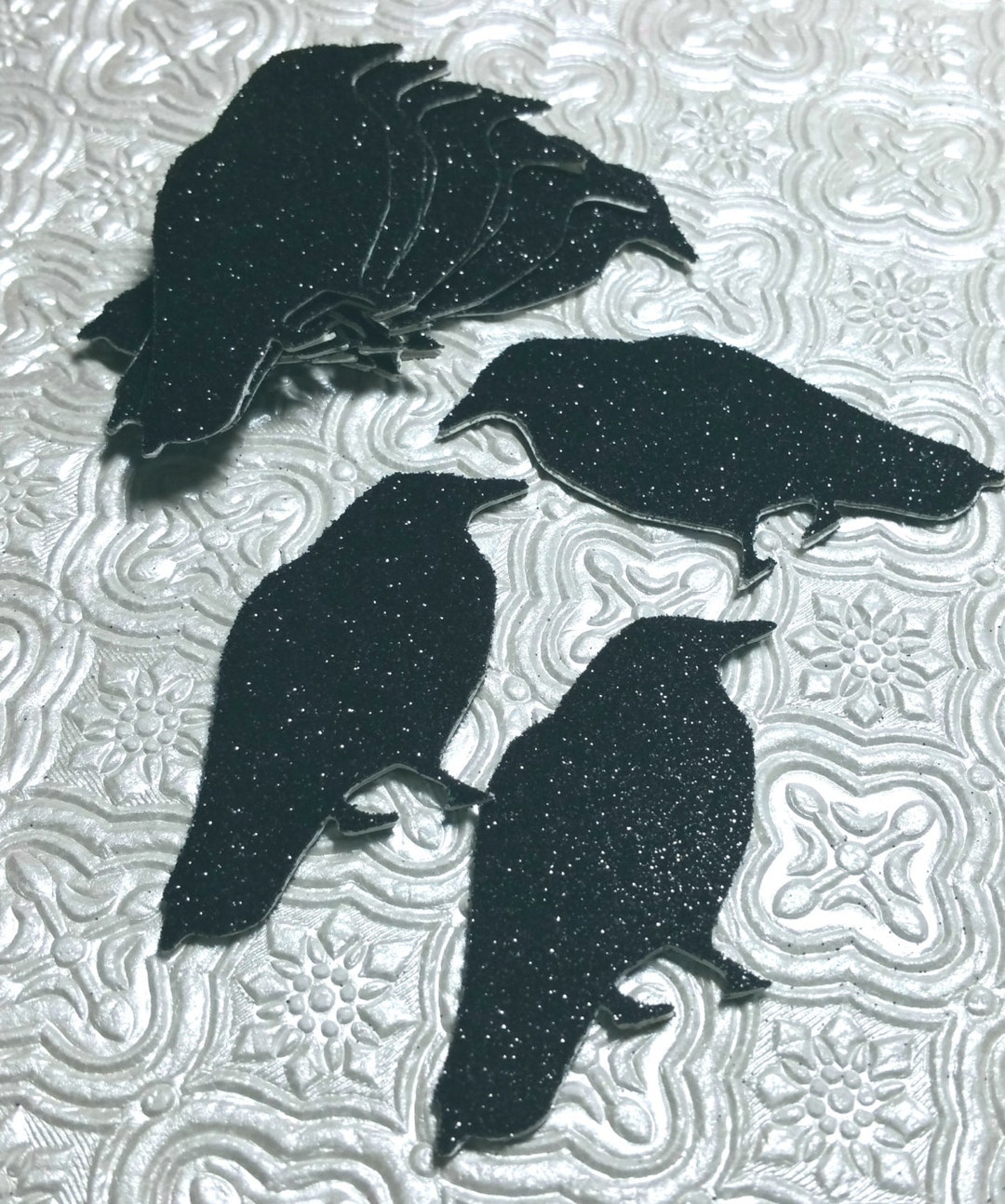 2" Crow Raven Bird Confetti Die Cuts Decorations Costume Party Birthday ...