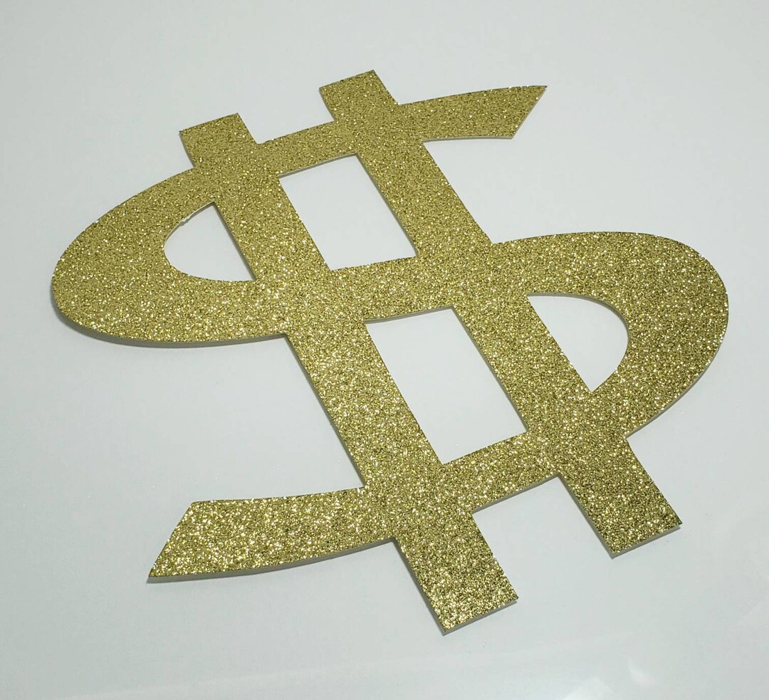 Choose Size of Dollar Sign Money Die Cuts for Backdrop Poster Birthday ...