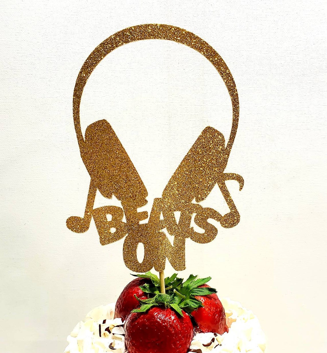Double-sided Beats on Headphones Centerpiece Topper or Cake Topper ...