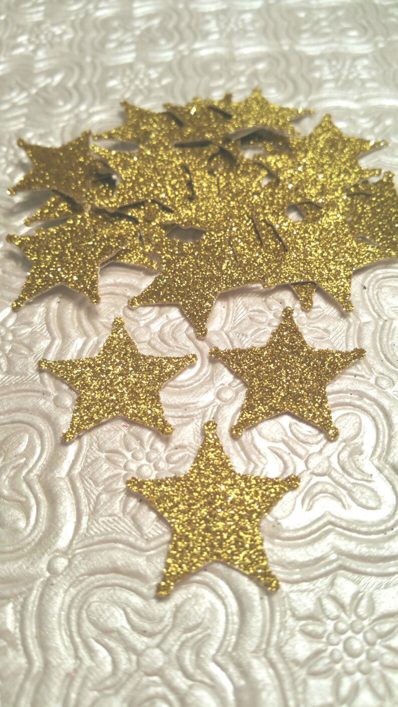 Western Rodeo Gold Glitter Sheriff Badges Confetti Die Cuts - Etsy