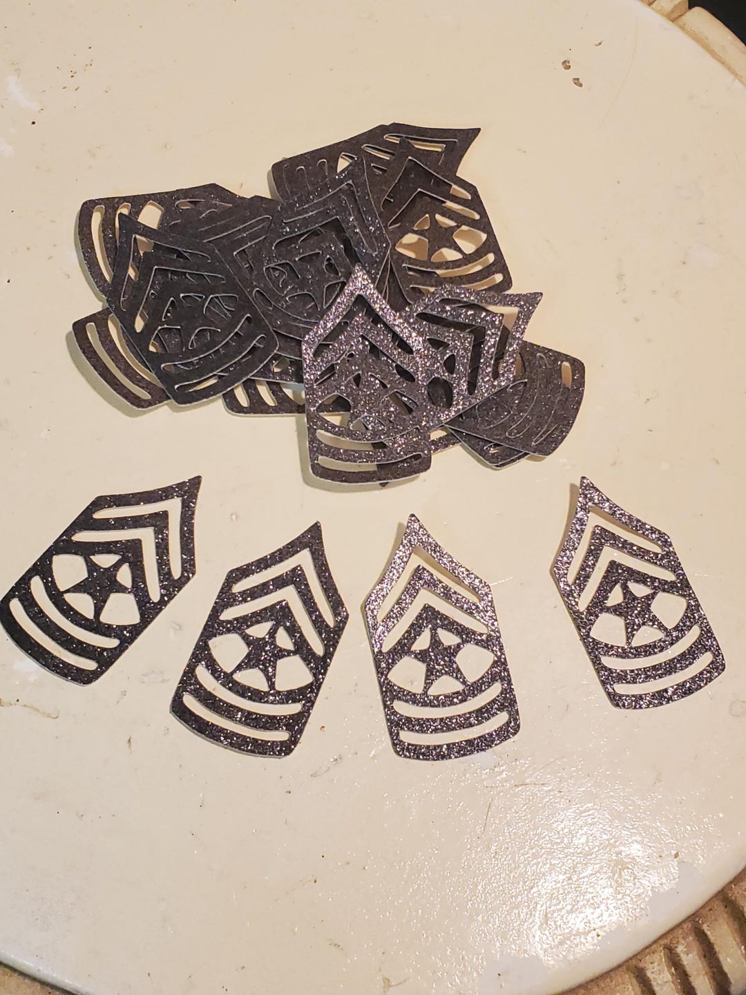 Army Sargeant SGM Rank Confetti Die Cuts Decorations Military Service ...