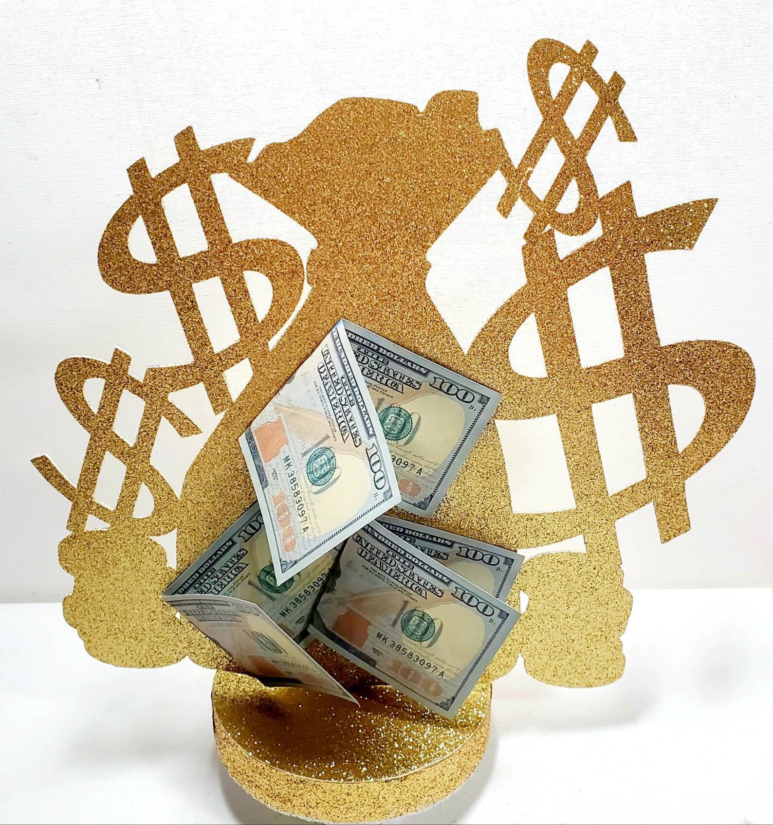 Money Bag Dollar Signs Centerpiece for Birthday Party - Etsy